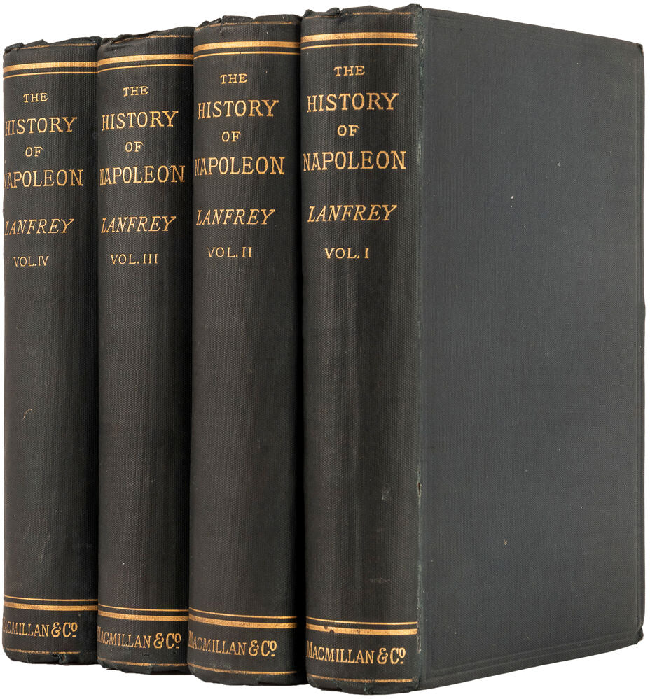 LANFREY, Pierre. The History of Napoleon the First ... Second Edition ...