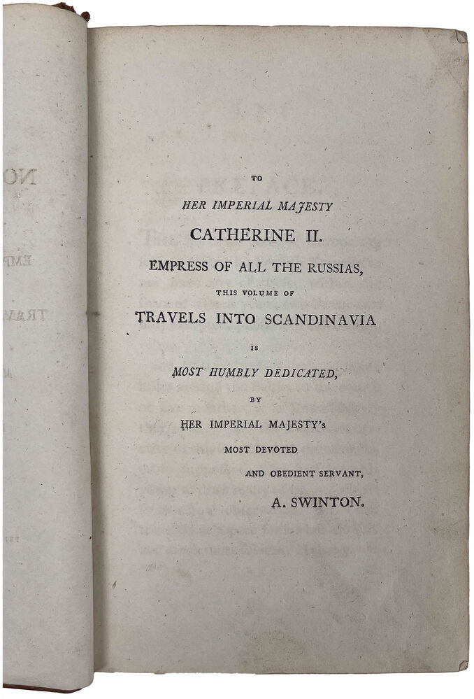 SWINTON, Andrew' [pseudonym… Travels into Norway, Denmark and Russia ...