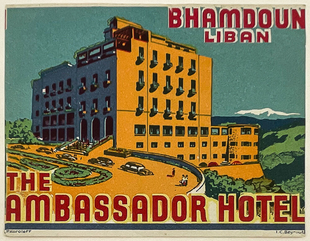 ANON. The Ambassador Hotel, Bhamdoun Liban. – Sotherans