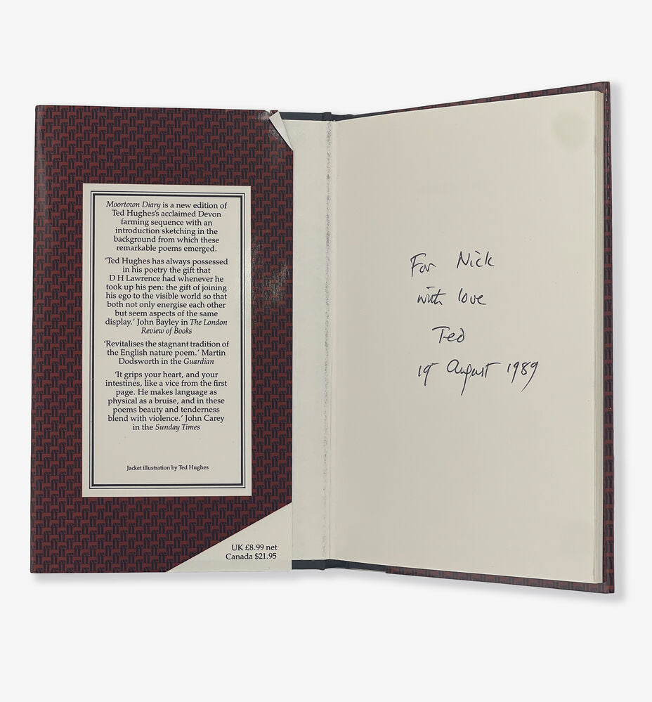 HUGHES, Ted. Moortown Diary. – Sotherans