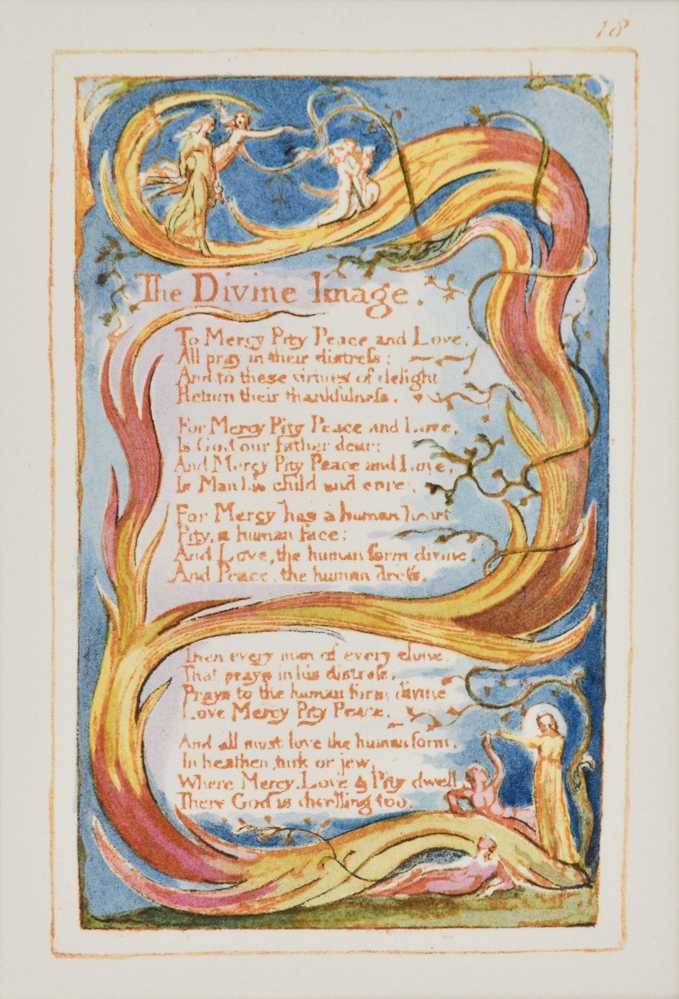 BLAKE, William (1757-1827). The Divine Image. – Sotherans