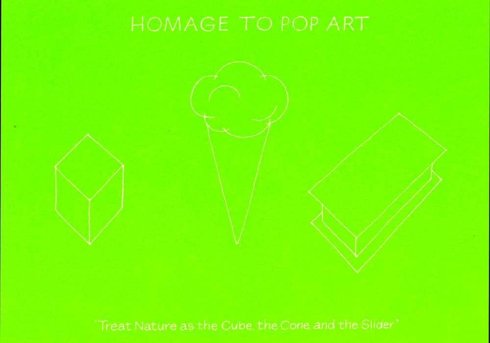 HAMILTON FINLAY, Ian. Homage to Pop Art – Sotherans