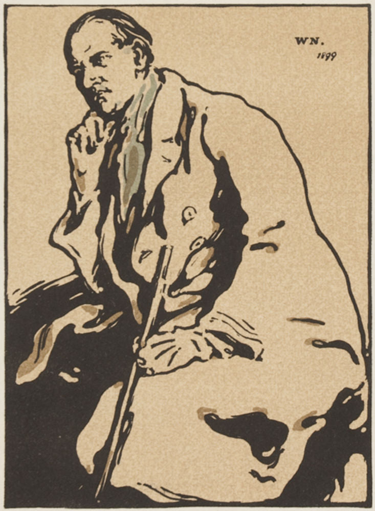 NICHOLSON, William (1872-1949). Portrait of James Pryde. – Sotherans