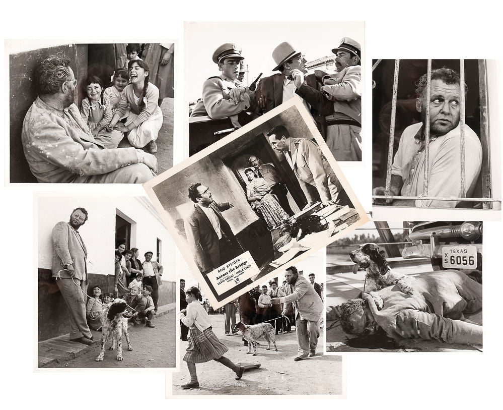 GREENE, Graham. Across the Bridge. Collection of 47 stills from the 1 ...