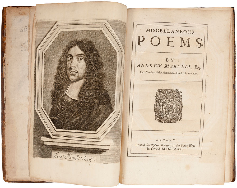MARVELL, Andrew. Miscellaneous Poems. – Sotherans