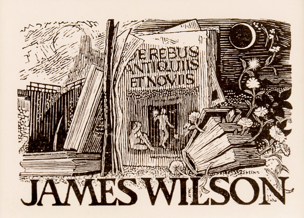 BRETT, Simon. Engraved bookplate for James Wilson. – Sotherans