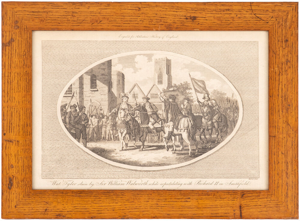WAT TYLER - Wat Tyler slain by Sir William Walworth while expostulati ...
