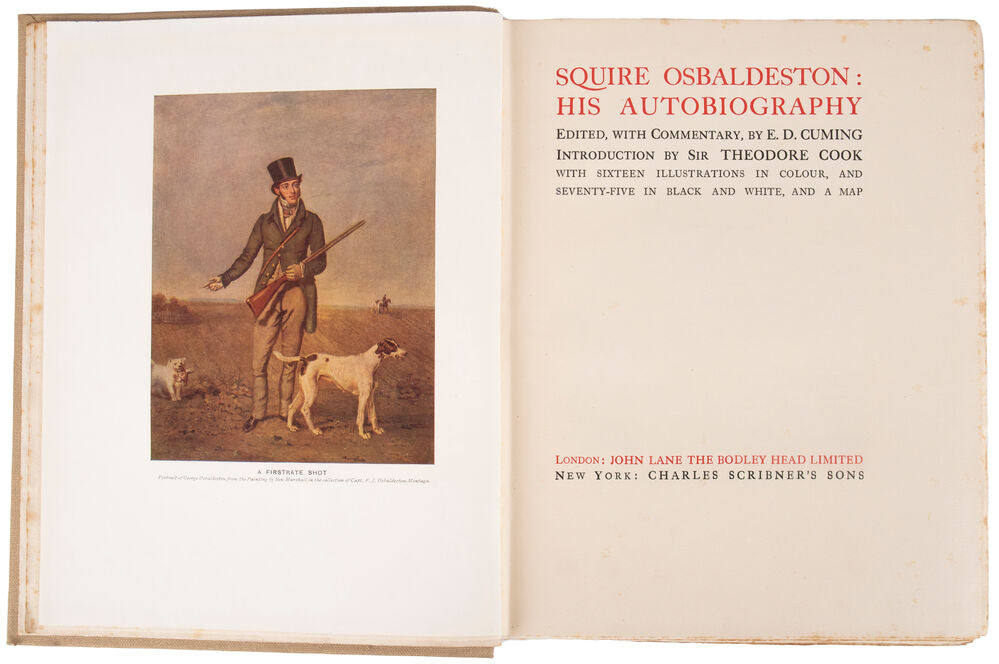 OSBALDESTON, Squire. His Autobiography. – Sotherans