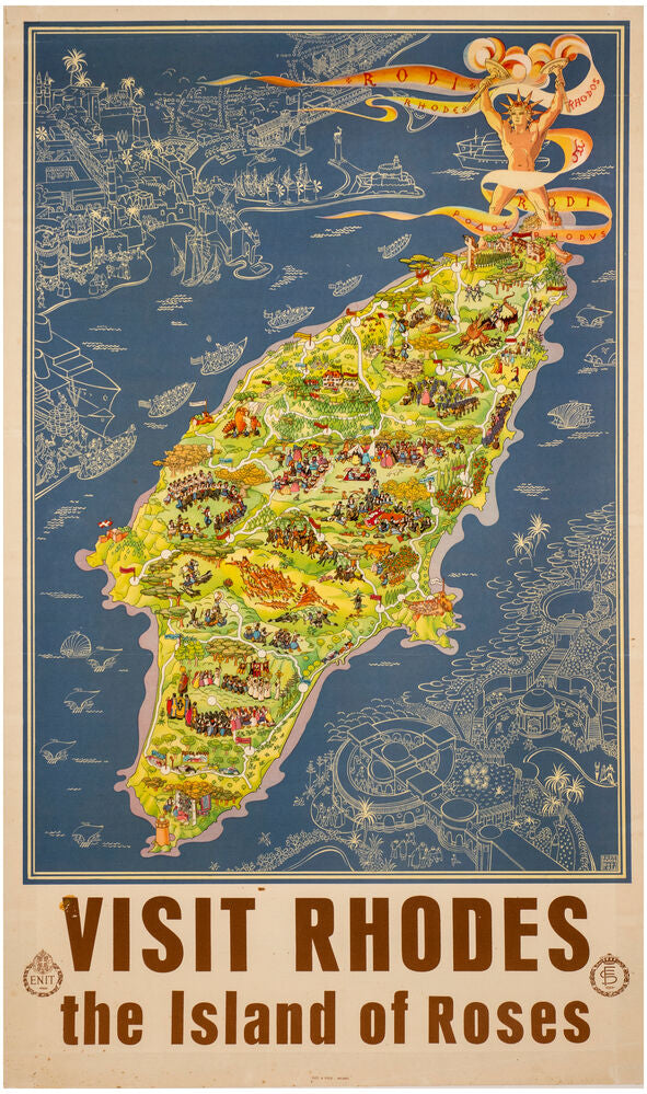 HUBER, Egon. Visit Rhodes, the Island of Roses. – Sotherans