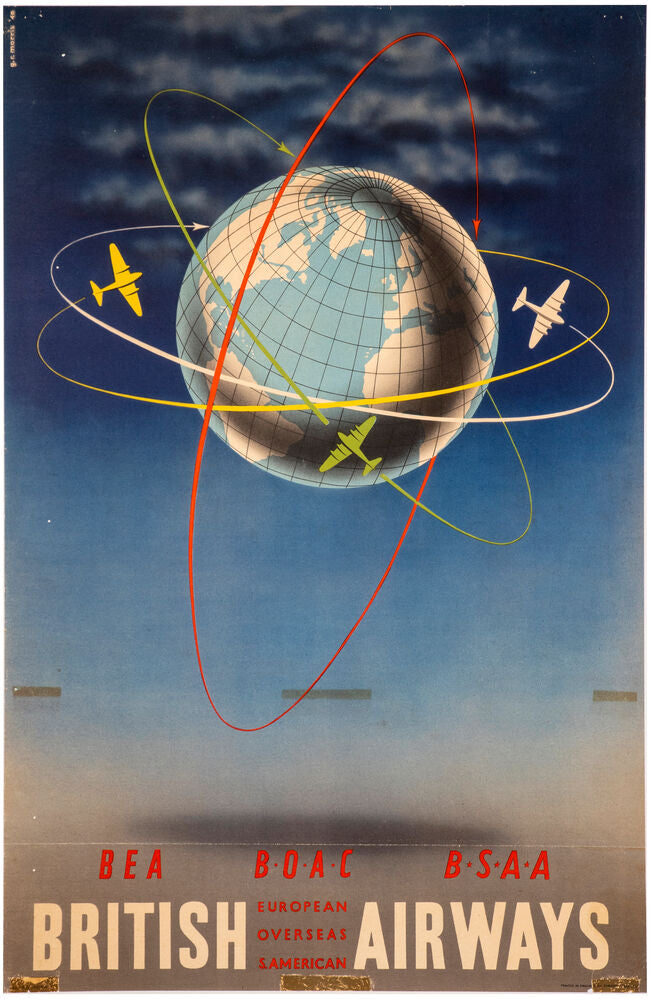 MORRIS, G.R. BEA BOAC BSSA - British Airways - around the world ...