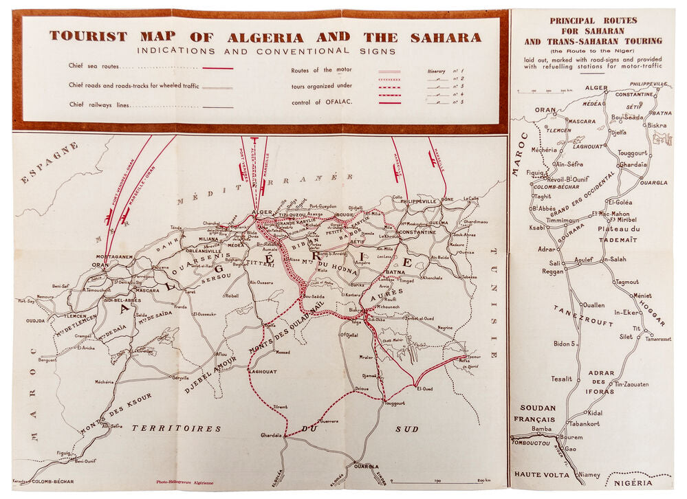 ALGERIAN RAILWAYS - Details of Principal Tourist Fares. – Sotherans