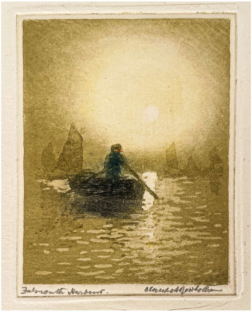 ROWBOTHAM, Claude Hamilton. Golden Mist, Falmouth Harbour. – Sotherans