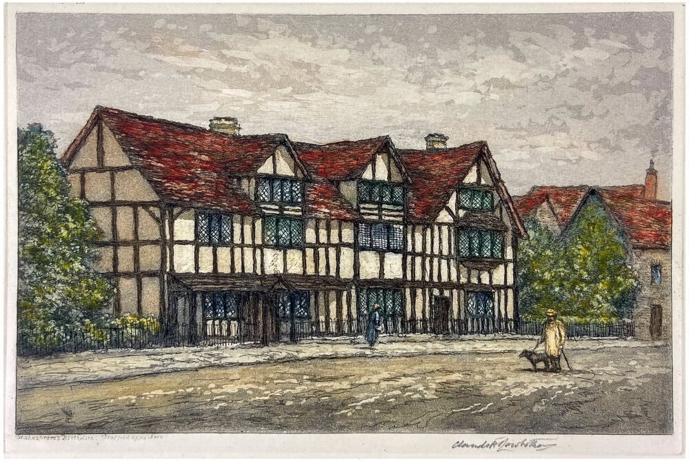 ROWBOTHAM, Claude Hamilton. Shakespear's Birthplace, Stratford-upon-A ...