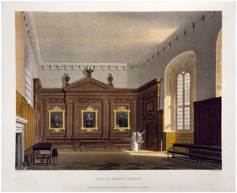 ACKERMANN, Rudolph. Hall of Queen's College. – Sotherans
