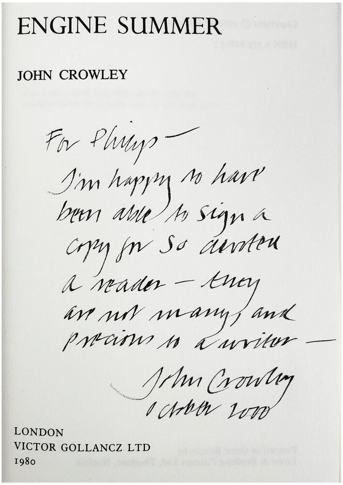 CROWLEY, John Engine Summer – Sotherans